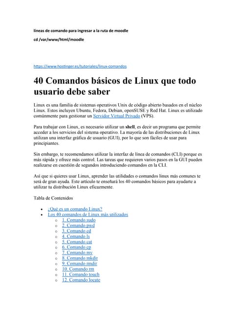 Consola Linux Comandos Básicos Pdf