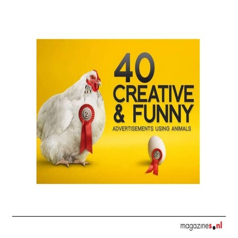 40 creative and funny advertisements using animals | PPT