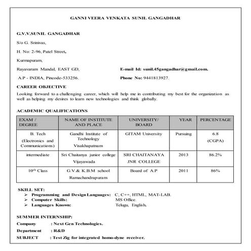 sunil resume 2016_2 | DOCX