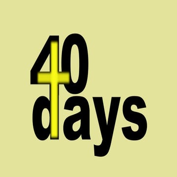 40 days: Peter and Jesus | PPTX