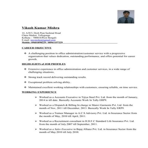 Vikash Resume | DOC