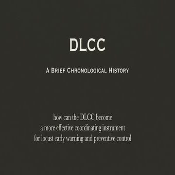 40th DLCC: History of DLCC | PPT