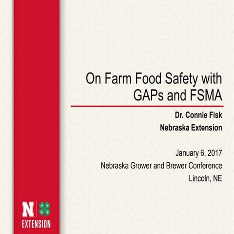 On-Farm-Food-Safety-GAPs-FSMA-share | PPTX