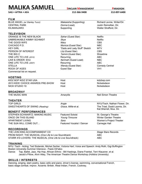 WOODY NAISMITH ACTING | PDF