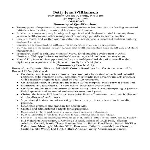 Theresa Johnson Resume 2016 | DOC