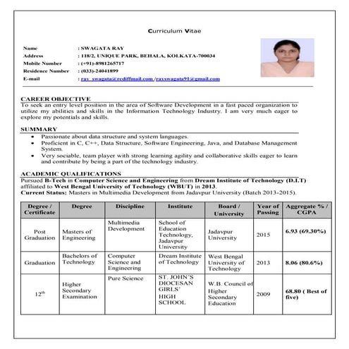 Resume1 | PDF