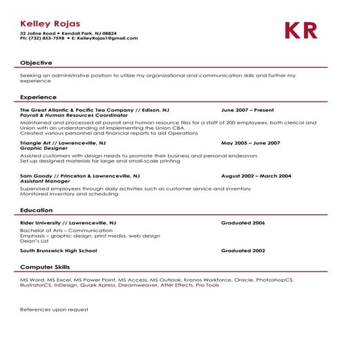 my resume | DOC
