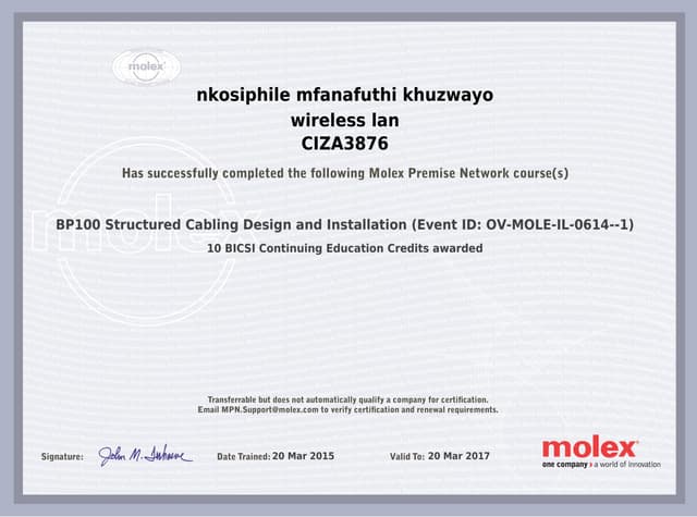 IOC Paper 1 Pass Certificate | PDF