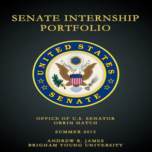 Senate Internship Portfolio | PDF