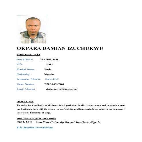 EMMANUEL'S CV | DOCX