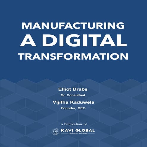 Manufacturing a digital transformation - ebook | PDF