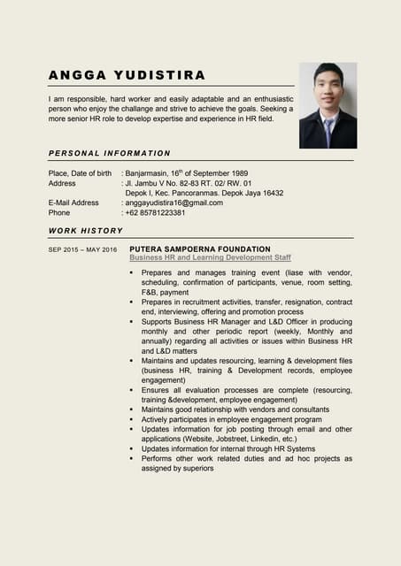 Cv amalia ramadhani english_hd | PDF