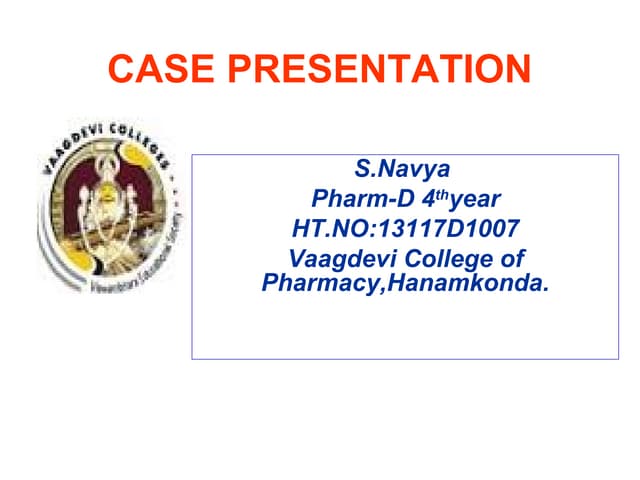 Multiple sclerosis CASE PRESENTATION | PPTX