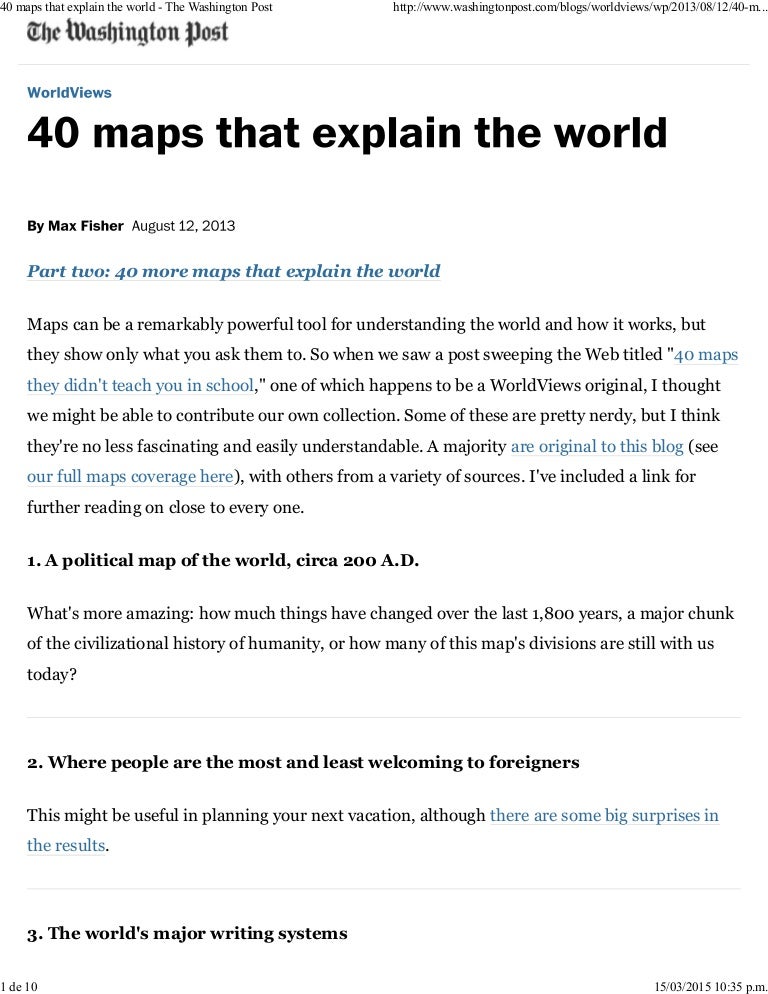 40 maps that explain the world the washington post