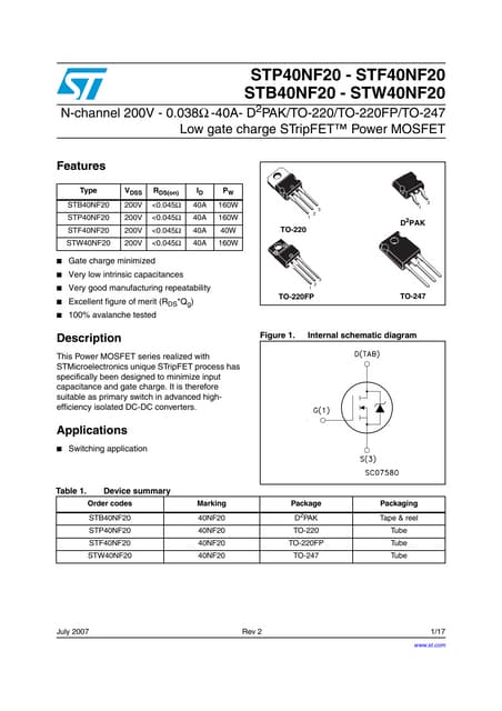 2N2905-2N2907 Transistor data sheet