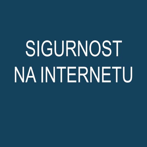 40 sigurnost na internetu2 | PPT