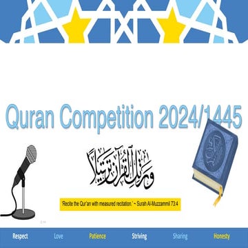 Qur'an Competition Guidelines for Children | PDF