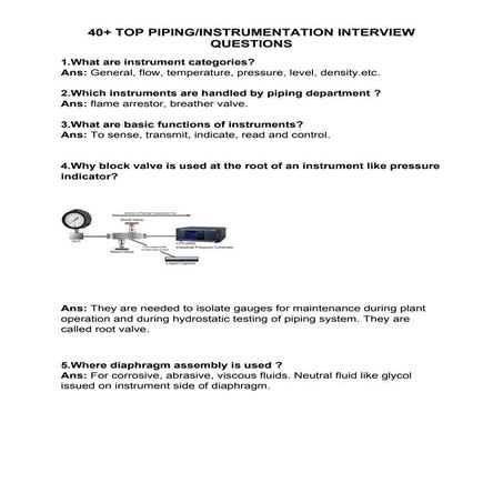 40+ TOP PIPING_INSTRUMENTATION INTERVIEW QUESTIONS.pdf