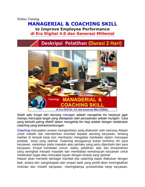 Merancang Pelatihan Yang Efektif | PPT