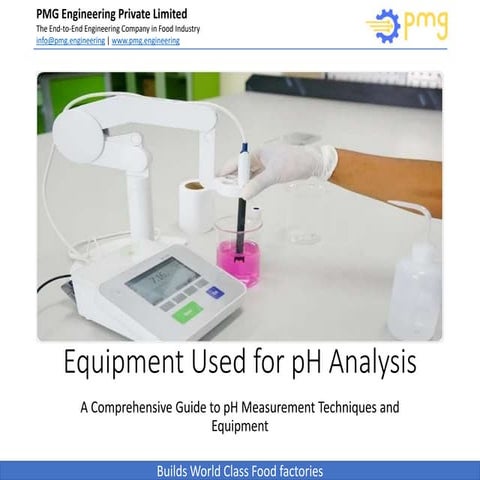 Equipment Used for pH Analysis.pptx..... | PPTX | Chemistry | Science