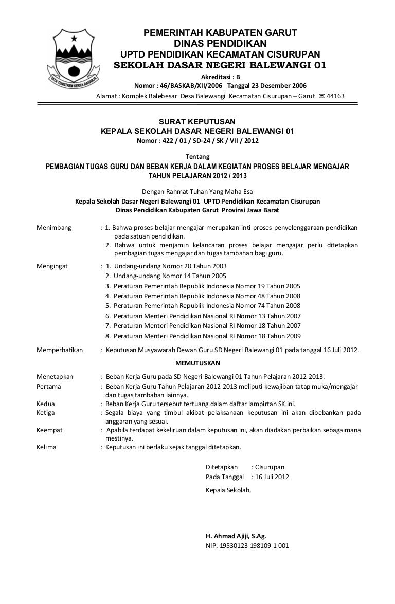 Contoh Surat Keputusan Pembagian Dividen - Delinewstv