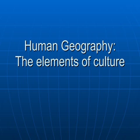 4.1 - The Elements of Culture | PPT