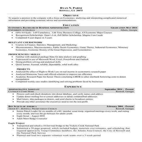 Ryan Parisi Resume 2014 LinkedIn | DOC