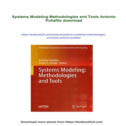 Systems Modeling Methodologies and Tools Antonio Puliafito | PDF