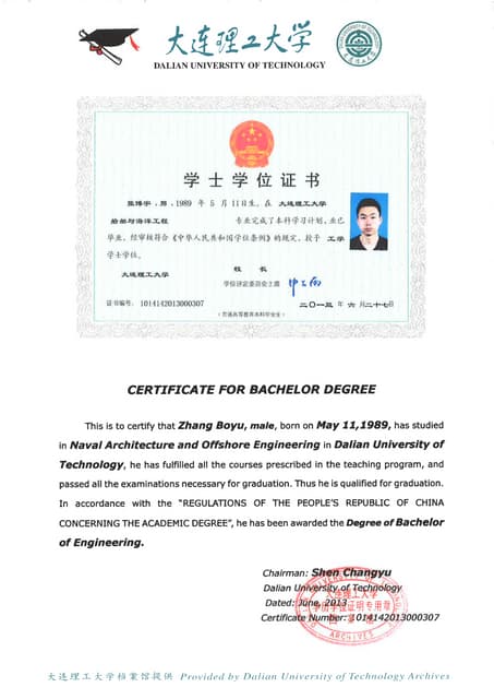certificate of bachelors degree | PDF