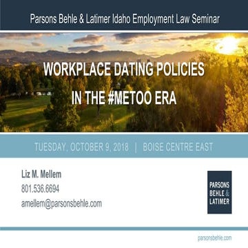 Workplace Dating Policies | PPTX