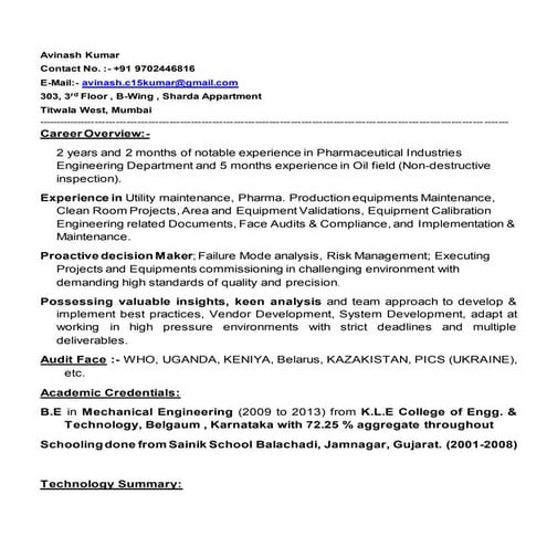 Jai kishore Tiwari resume | PDF