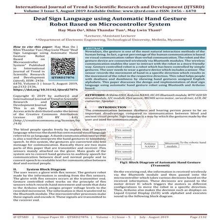 Deaf Sign Language using Automatic Hand Gesture Robot Based on ...