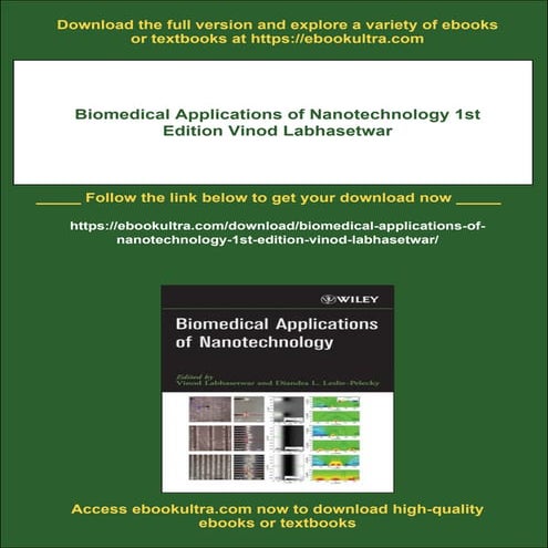 Biomedical Applications of Nanotechnology 1st Edition Vinod Labhasetwar ...