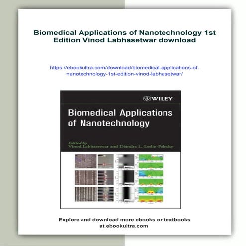 Biomedical Applications of Nanotechnology 1st Edition Vinod Labhasetwar ...