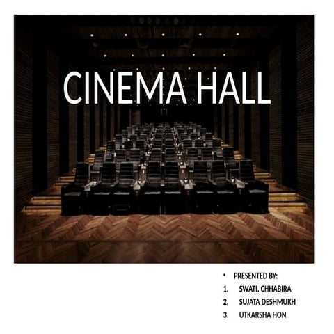 Acoustics and design of movie theatre | PPTX