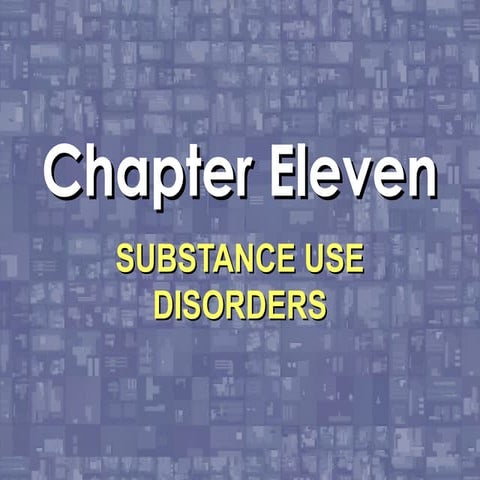 Substance use disorder and management pptx | PPT