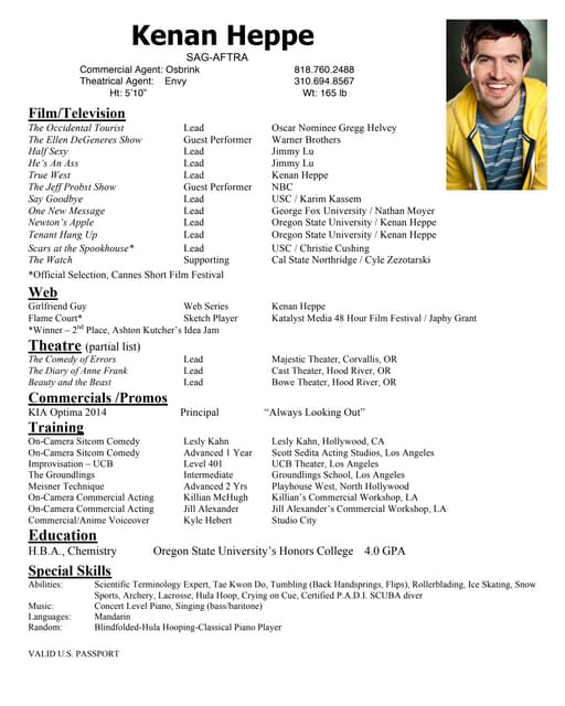 LM acting resume | PDF