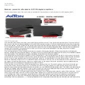 Modern, powerful, affordable: AXTON digital amplifiers