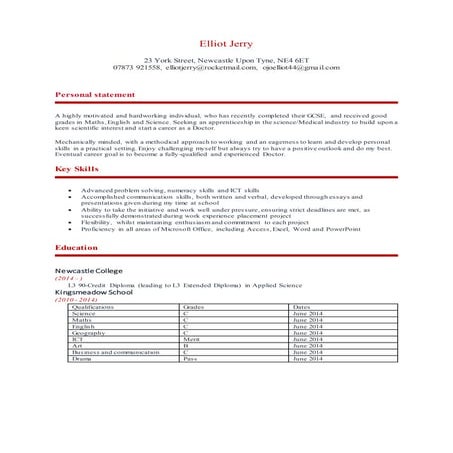Hope smith cv | DOCX