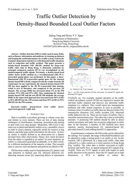 Traffic Outlier Detection By Density Based Bounded Local Outlier