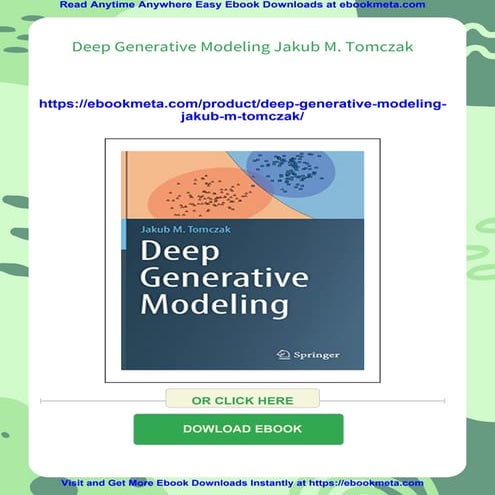 Deep Generative Modeling Jakub M. Tomczak | PDF
