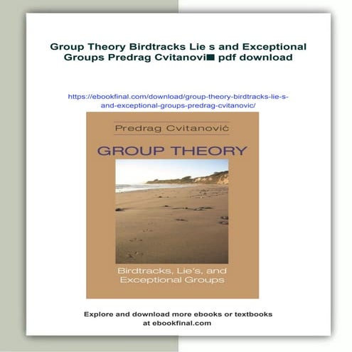 Group Theory Birdtracks Lie s and Exceptional Groups Predrag Cvitanović ...