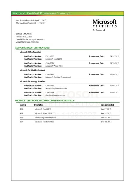 MB6-890 Transcript.PDF | Computing | Technology & Computing