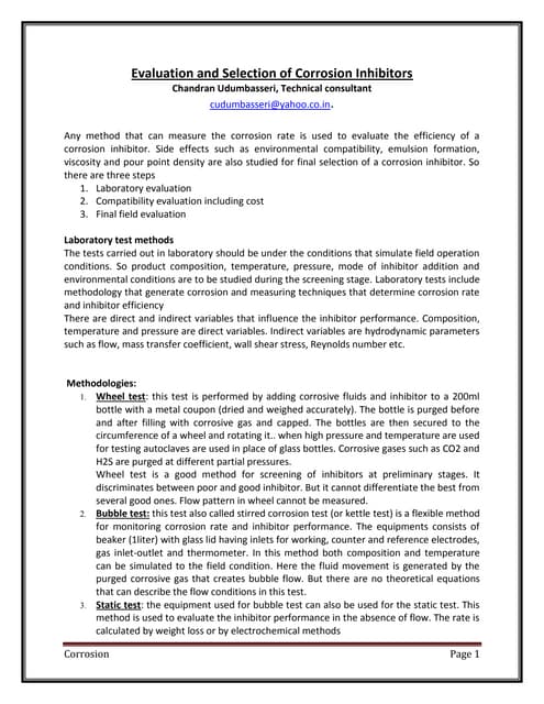 Introduction to corrosion | PPT | Geology | Science