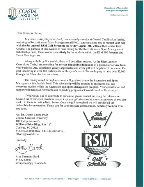 Sponsorship Letter | PDF