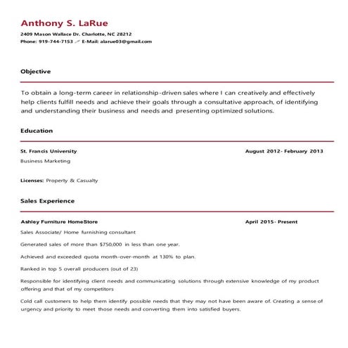 Arlene Narciso Resume 1 | PDF