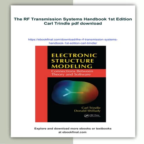The RF Transmission Systems Handbook 1st Edition Carl Trindle | PDF