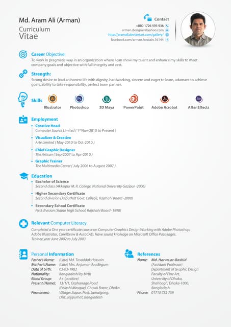 CV BY Hamza Zafar | DOCX