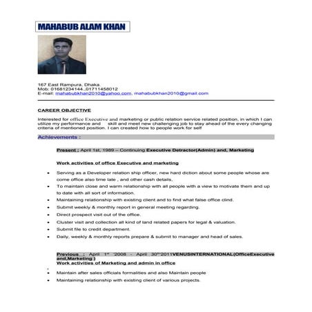 mahabub cv | DOC