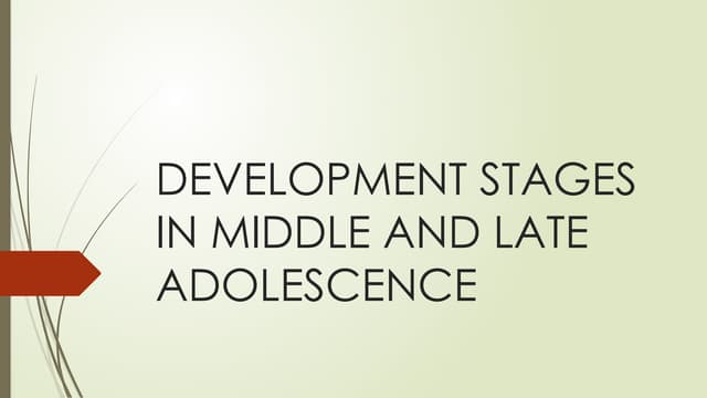 PERDEV MODULE 3 - the developmental stages | PPTX